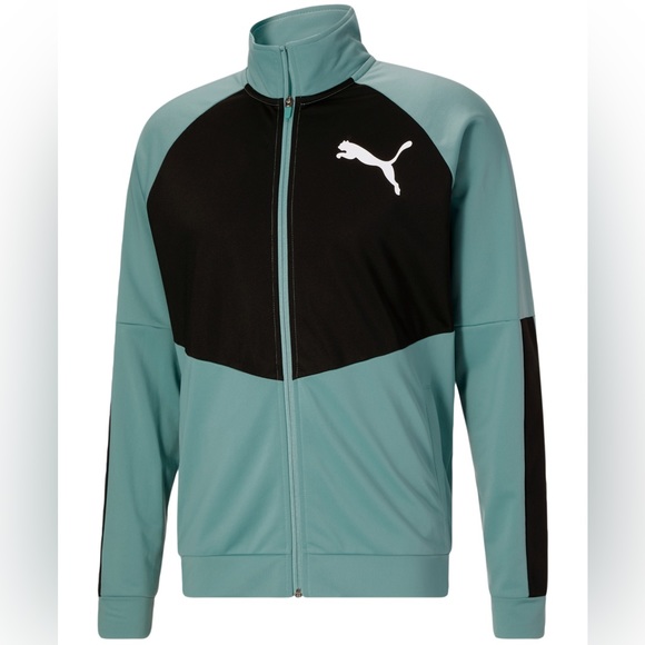Puma | Jackets & Coats | Puma Mens Contrast Jacket 2 Mineral Blue ...